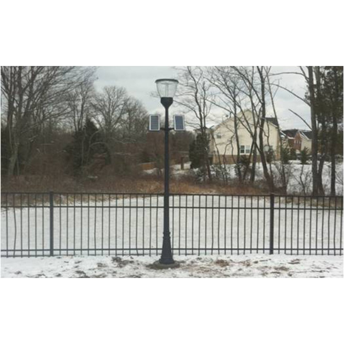PO10 Solar-Powered Lamp Post Light - 4W LED (with Column)
