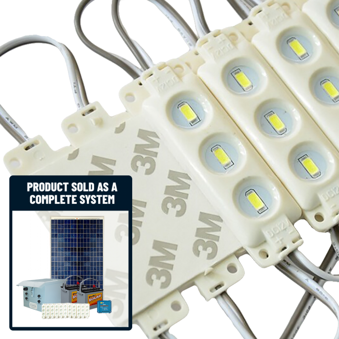 FL22 Solar 15W LED Sign Light System (50 Module Kit)